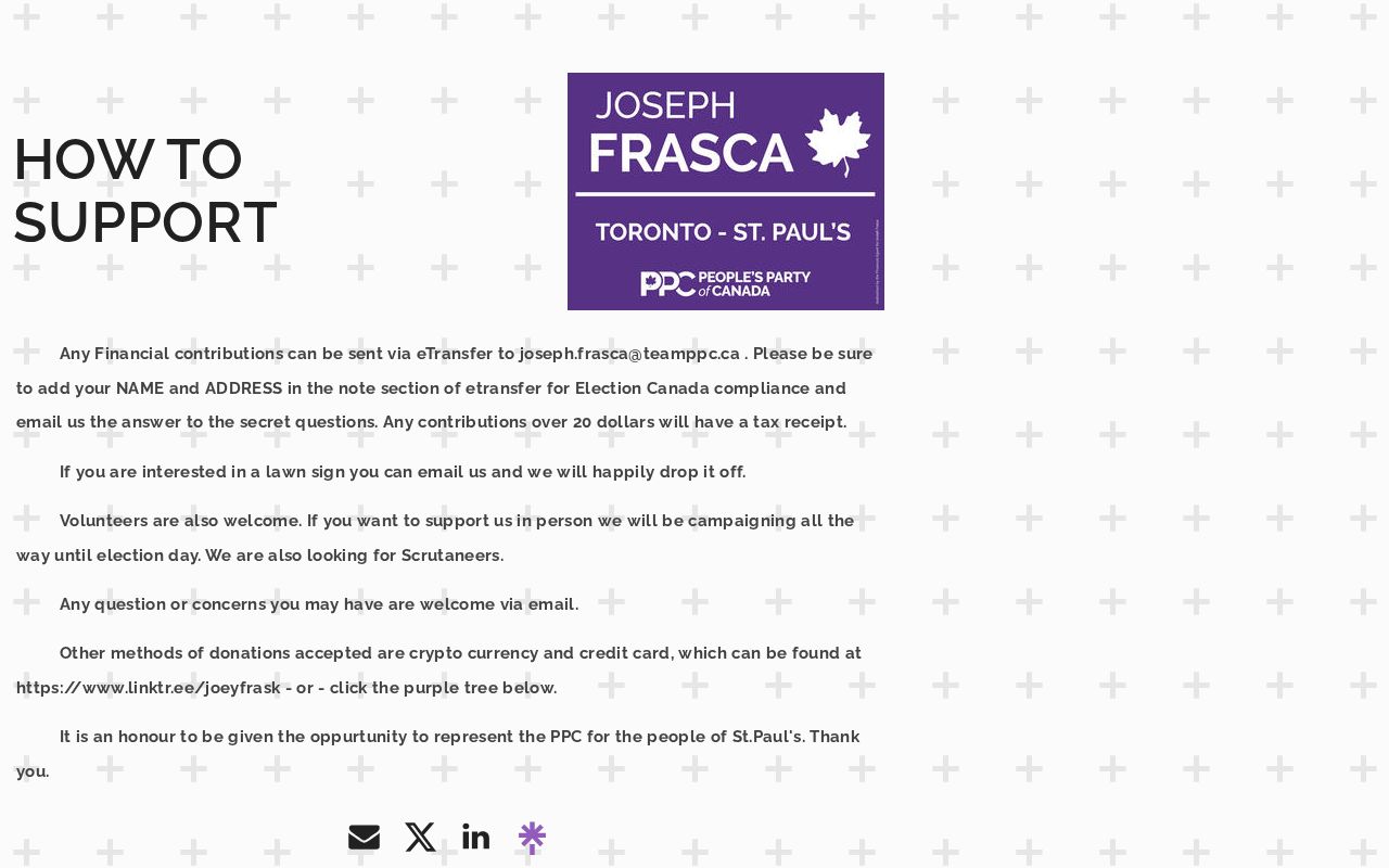 Support Joseph Frascà ♱ 🍁🟣PPC